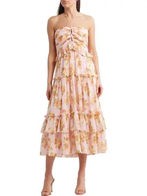 Likely Wilda Floral Tiered Dress - Roseshadow Multi