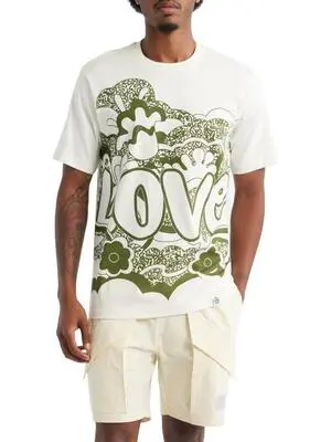 VIC GARCIA WORLD Love Flower Graphic T-shirt - Vanilla Ice