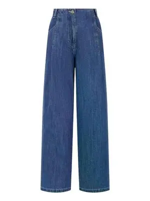 STUDIO TOMBOY Wide-leg Denim Trousers - Blue