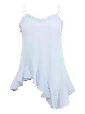 FLEUR DU MAL Victoria Sleeveless Blouse - Blue