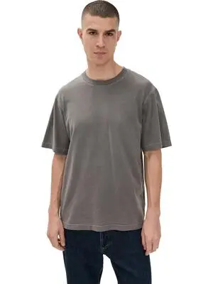 AGOLDE Asha Mock Neck Tee - Flint