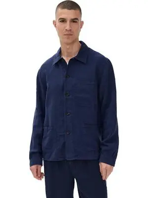 Ralph Lauren Linen Chore Jacket - Newport Navy