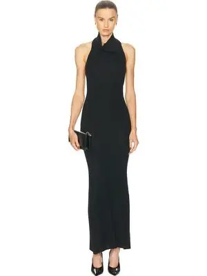 BRANDON MAXWELL India Halter Dress