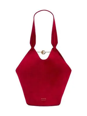 Khaite Lotus Small Tote Bag - Ruby