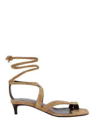 Khaite Aimee Strappy Sandal - Taupe