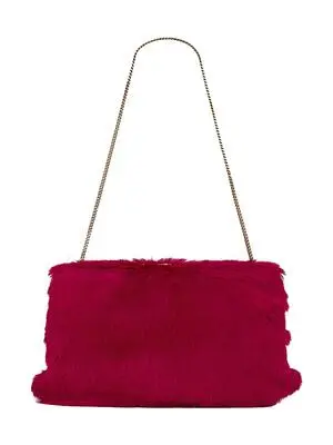 Saint Laurent Large Clutch - Cherry Jam