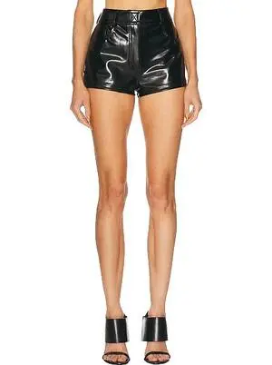 Norma Kamali High Waist Short - Black