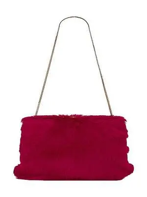 Saint Laurent Large Clutch - Cherry Jam