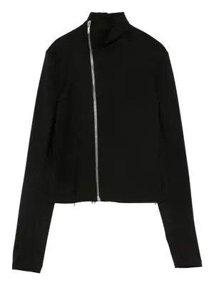 Rick Owens High-neck Jacket - Black