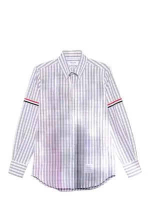 Thom Browne Checked Shirt - Grey