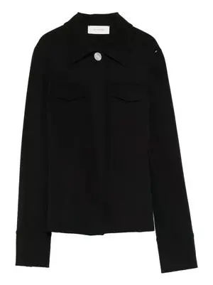 Sportmax Point-collar Jacket - Black