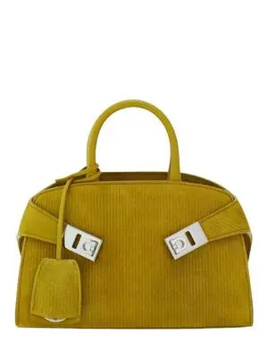 FERRAGAMO Small Hug Tote Bag - Green