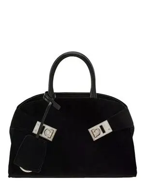 FERRAGAMO Small Hug Tote Bag - Black