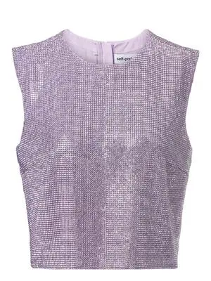SELF-PORTRAIT Chainmail Top - Purple
