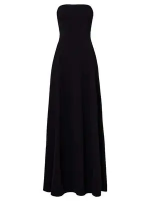 Solace London Helena Strapless Gown - Black
