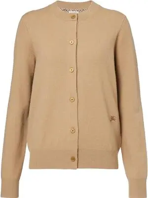 Burberry Cashmere-blend Cardigan - Brown
