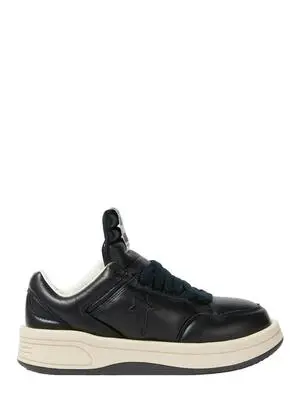 Rick Owens X Converse Leather Sneakers - Black