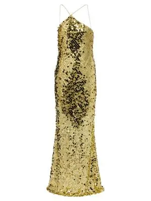 THE SEI Sequined Gown - Gold