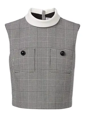 SELF-PORTRAIT Prince Of Wales Check Top