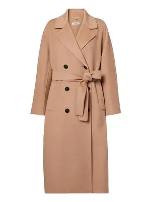 Max Mara Paul Double-breasted Virgin Wool Coat - Beige