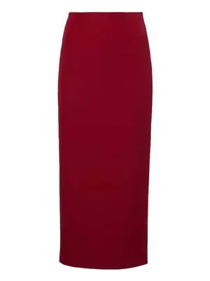 Roland Mouret Crêpe Pencil Skirt - Red