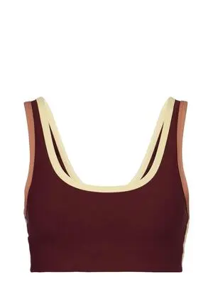 The Upside Trail Sports Bra - Burgundy