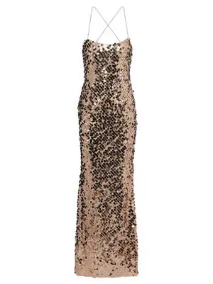 THE SEI Sequined Gown - Beige