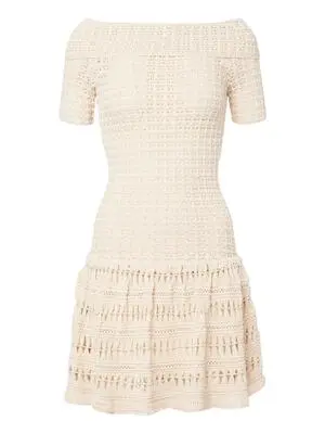 Isabel Marant Charlottega Crochet Minidress - White