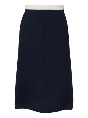 MAX MARA Abaco Pleated Jersey Midi Skirt