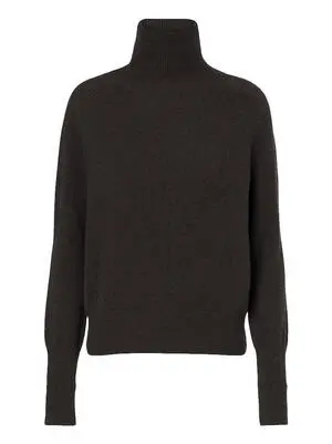 Victoria Beckham Wool Turtleneck Sweater Green
