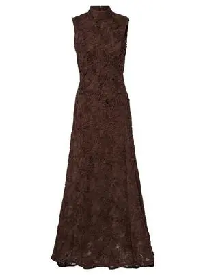 Remain Birger Christensen Crêpe Maxi Dress - Brown