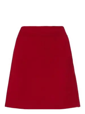 Max Mara Aida Virgin Wool Mini Skirt - Red