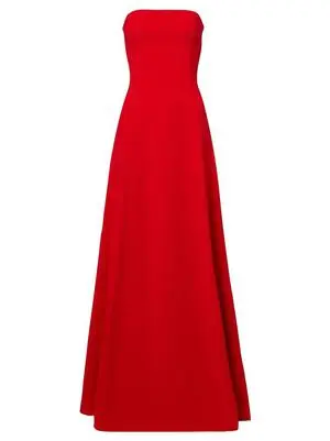 Solace London Helena Strapless Gown - Red
