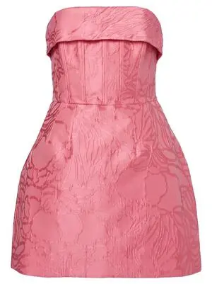 Rebecca Vallance Petra Strapless Mini Dress - Pink