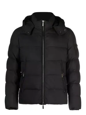 MOORER Long Sleeve Padded Jacket - Black