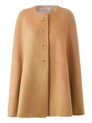 Carolina Herrera Wool Cape - Neutrals
