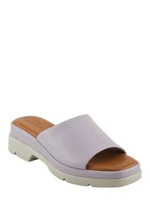 SPRING STEP SHOES Fire Island Platform Slide Sandal - Lilac