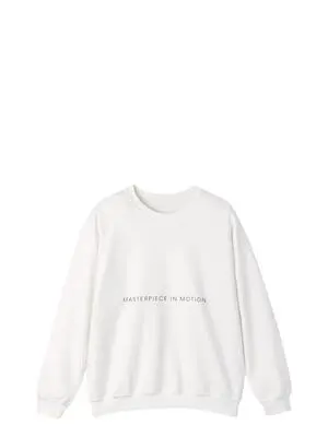 AKALIA Cotton Crewneck Sweatshirt - White