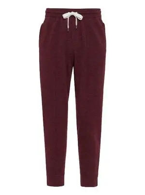 Brunello Cucinelli Double Knit Trousers Amaranth