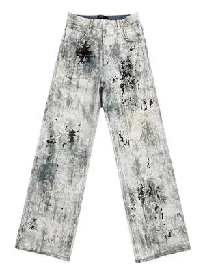 PURPLE BRAND Worn Camouflage Jeans - Lt Indigo