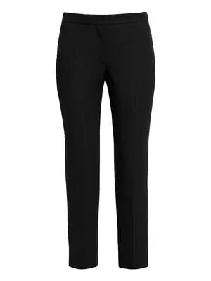 Alexander McQueen Cropped Cigarette Trousers - Black