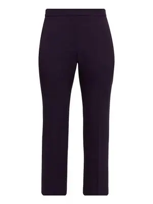 Alexander McQueen Cropped Cigarette Trousers Violet