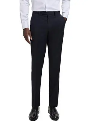 Mango Milan Slim Fit Suit Pants - Navy