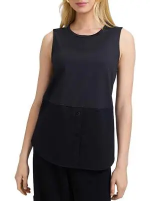 Foxcroft Jessie Layer Sleeveless Top - Black