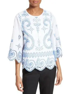 TORY BURCH Mariana Broderie Anglaise Top