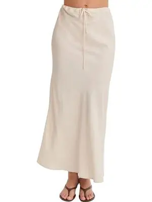 CRESCENT Bias Lyocell Maxi Skirt