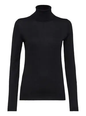 Brunello Cucinelli Cashmere And Silk Blend Sweater Black