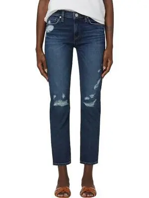 Hudson Jeans Nico Mid-rise Straight Crop Jeans - Dive