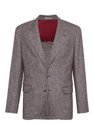 Brunello Cucinelli Blazer With Metal Buttons - Brown