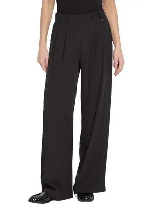 Lyssé Darcy Pleated Wide Leg Pants - Black